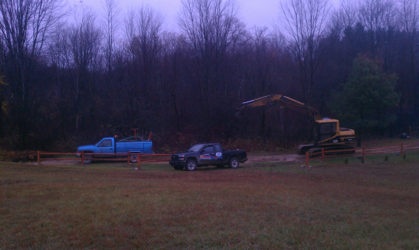 Water table pond install builder Michigan Lake Angelus, Michigan Water ...