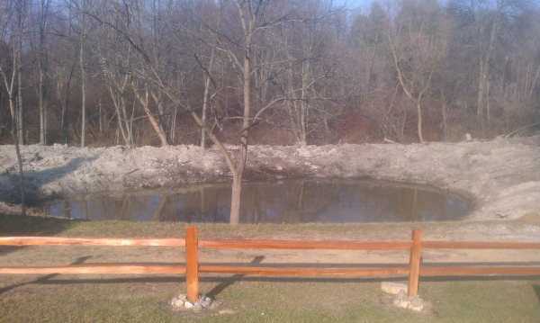 Water table pond install builder Michigan Lake Angelus, Michigan Water ...