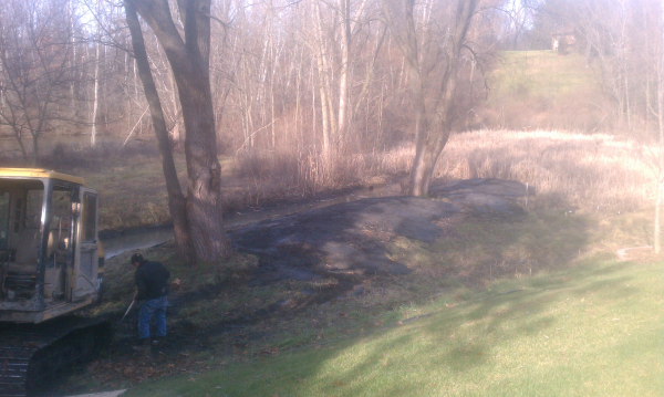 Michigan Ditch drain Clean out Michigan Rochester Hills, Oakland county