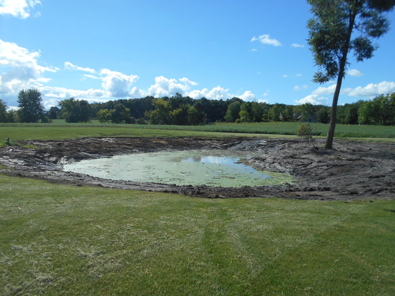 Franklin, MI Pond Clean Out